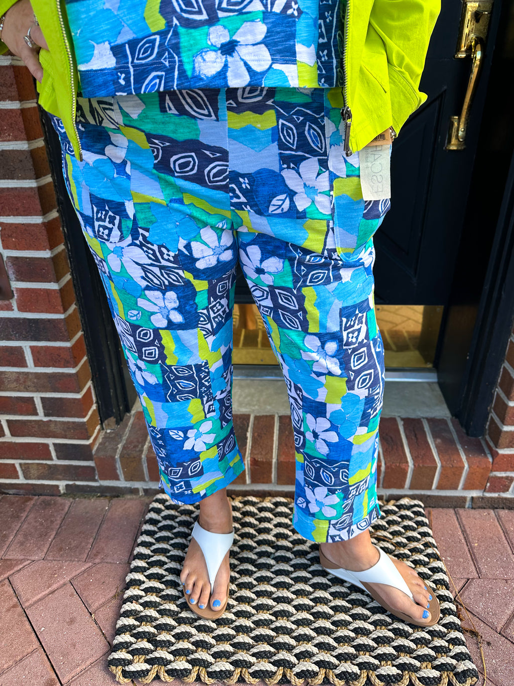 Escape by Habitat Pocket Cotton Capri Riviera Patchwork – Blooming Boutique