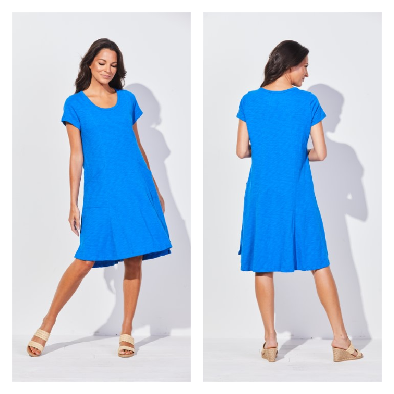Cotton Scoop Pocket Dress – Blooming Boutique