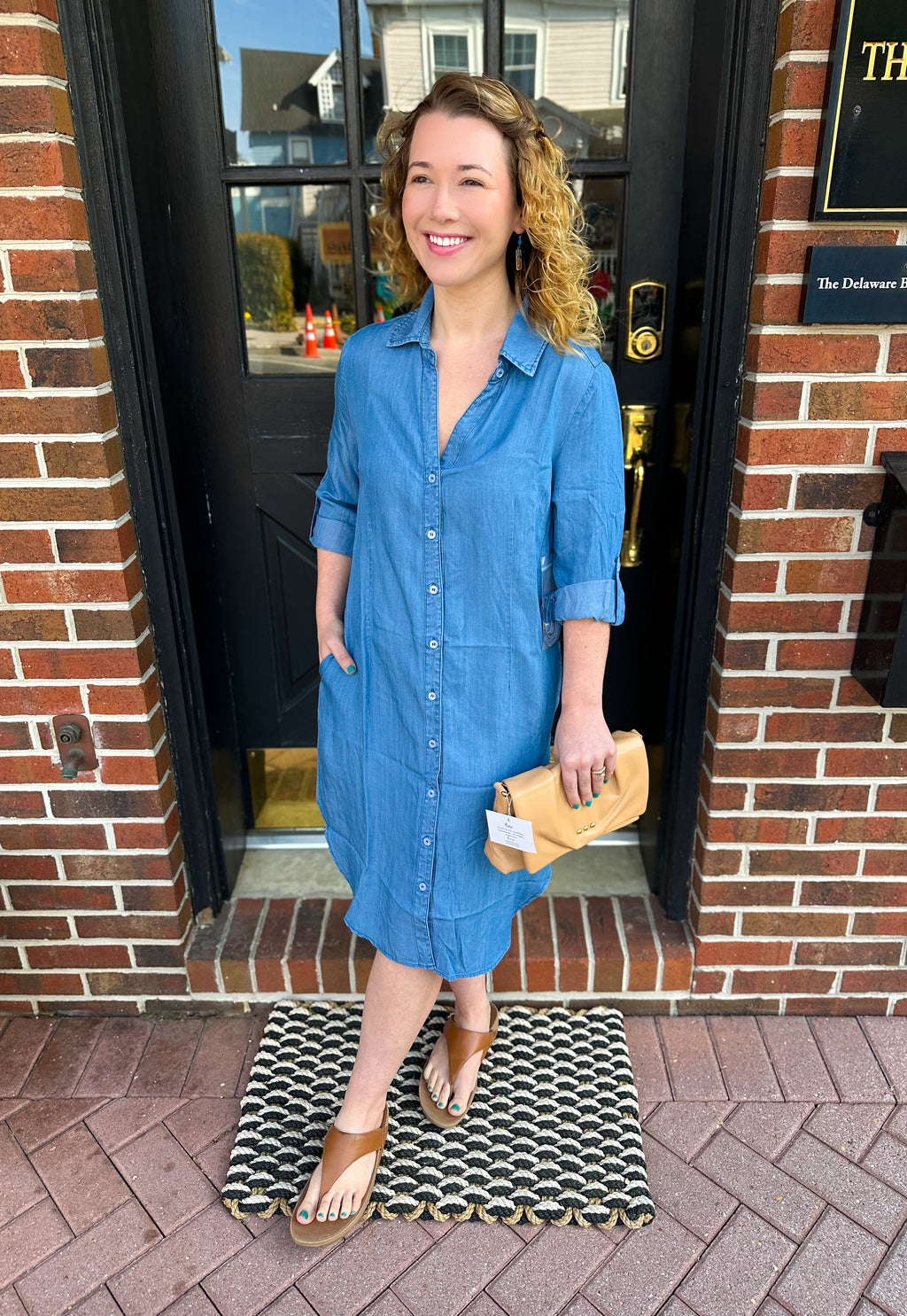 Lulu B Denim Button Down Dress – Blooming Boutique