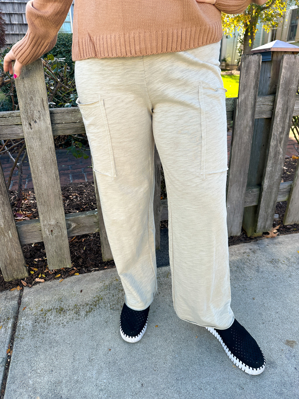 Escape by Habitat Khaki Cotton Pocket Flood Pant – Blooming Boutique