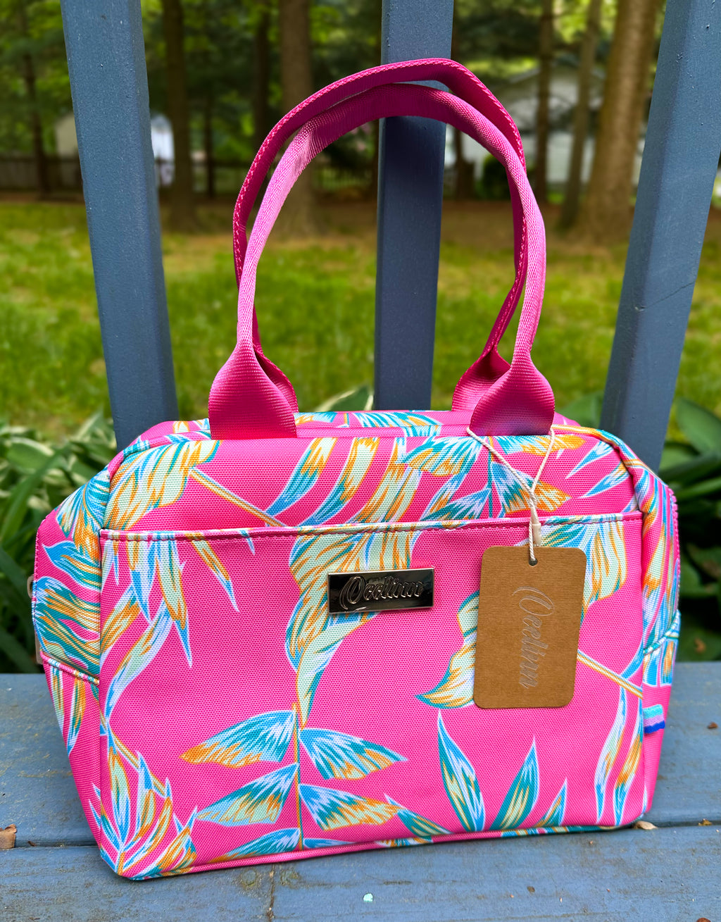 Pink Palm Lunch Box Cooler – Blooming Boutique