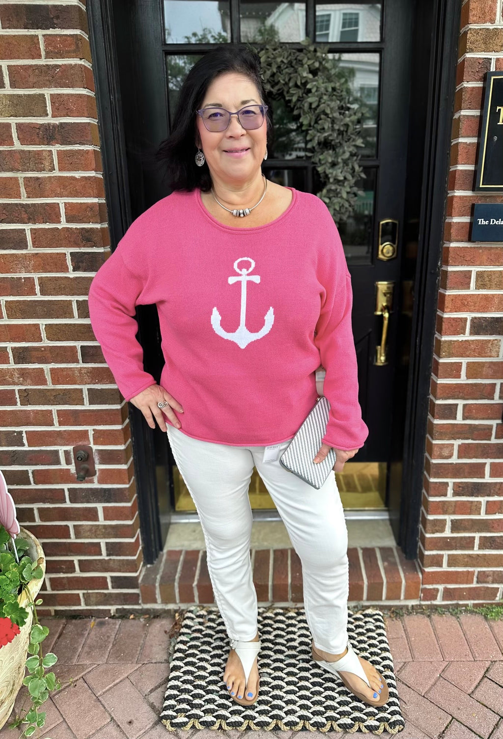 Escape by Habitat Watermelon Anchor Pullover – Blooming Boutique