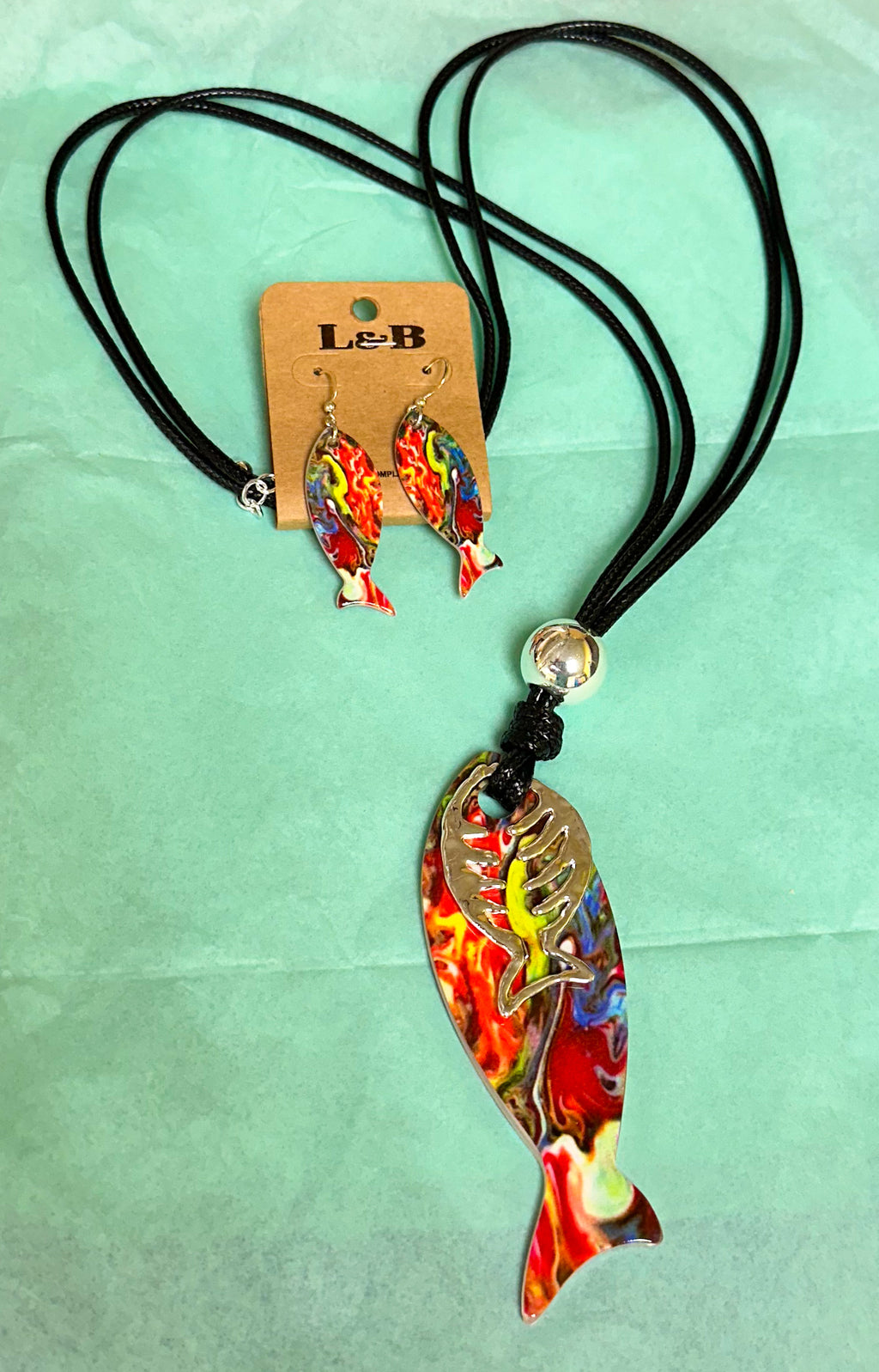 Red Fish Necklace Set – Blooming Boutique