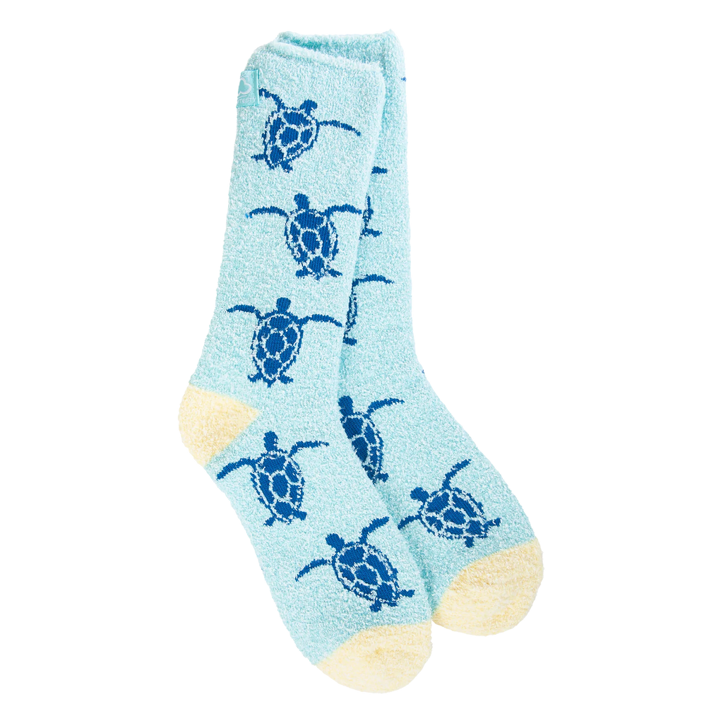 World's Softest Socks Crew Sea Turtle – Blooming Boutique
