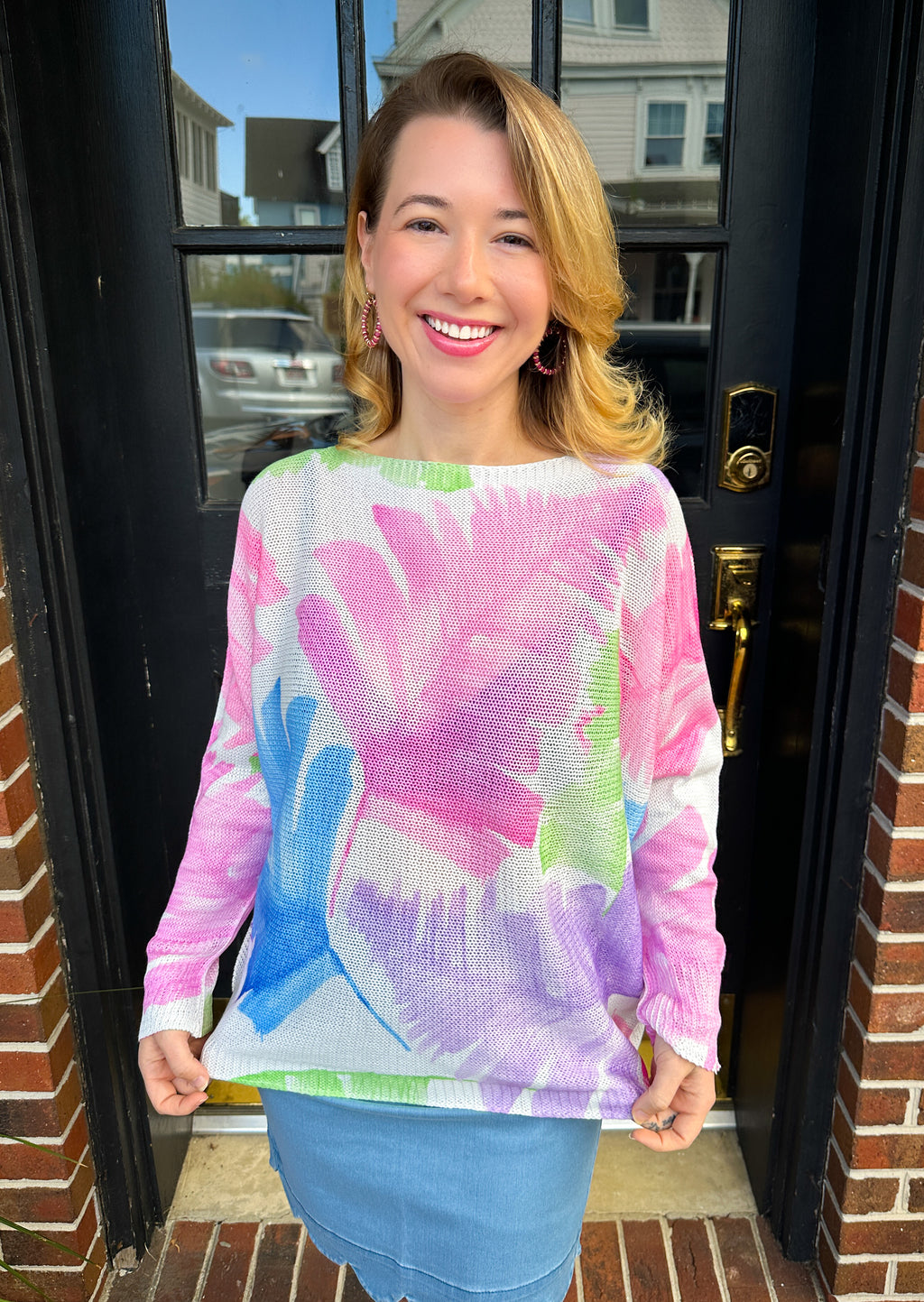 Pastel Feather Italian Sweater – Blooming Boutique