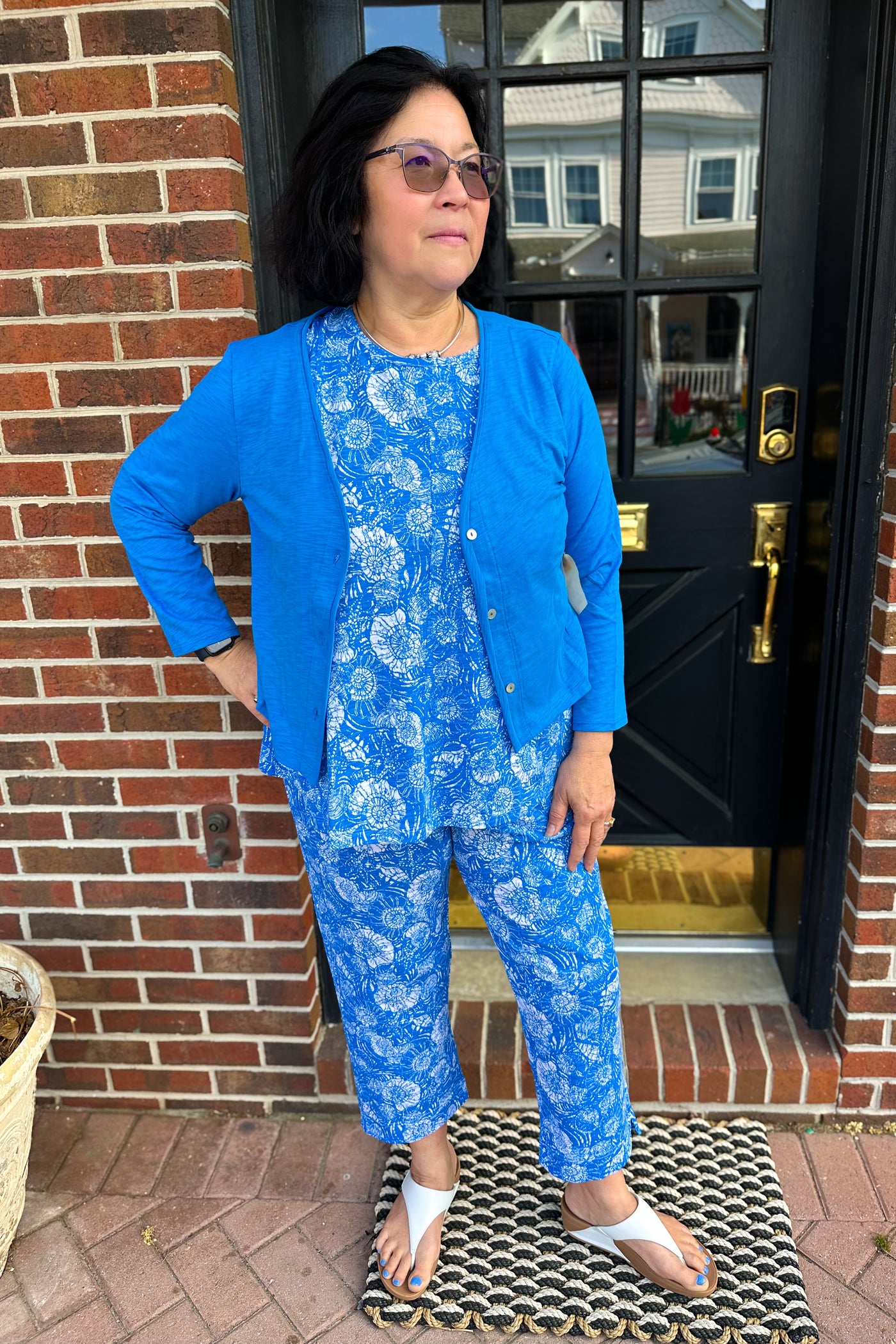 Escape by Habitat Riviera Batik Shells Pocket Cotton Capri – Blooming ...