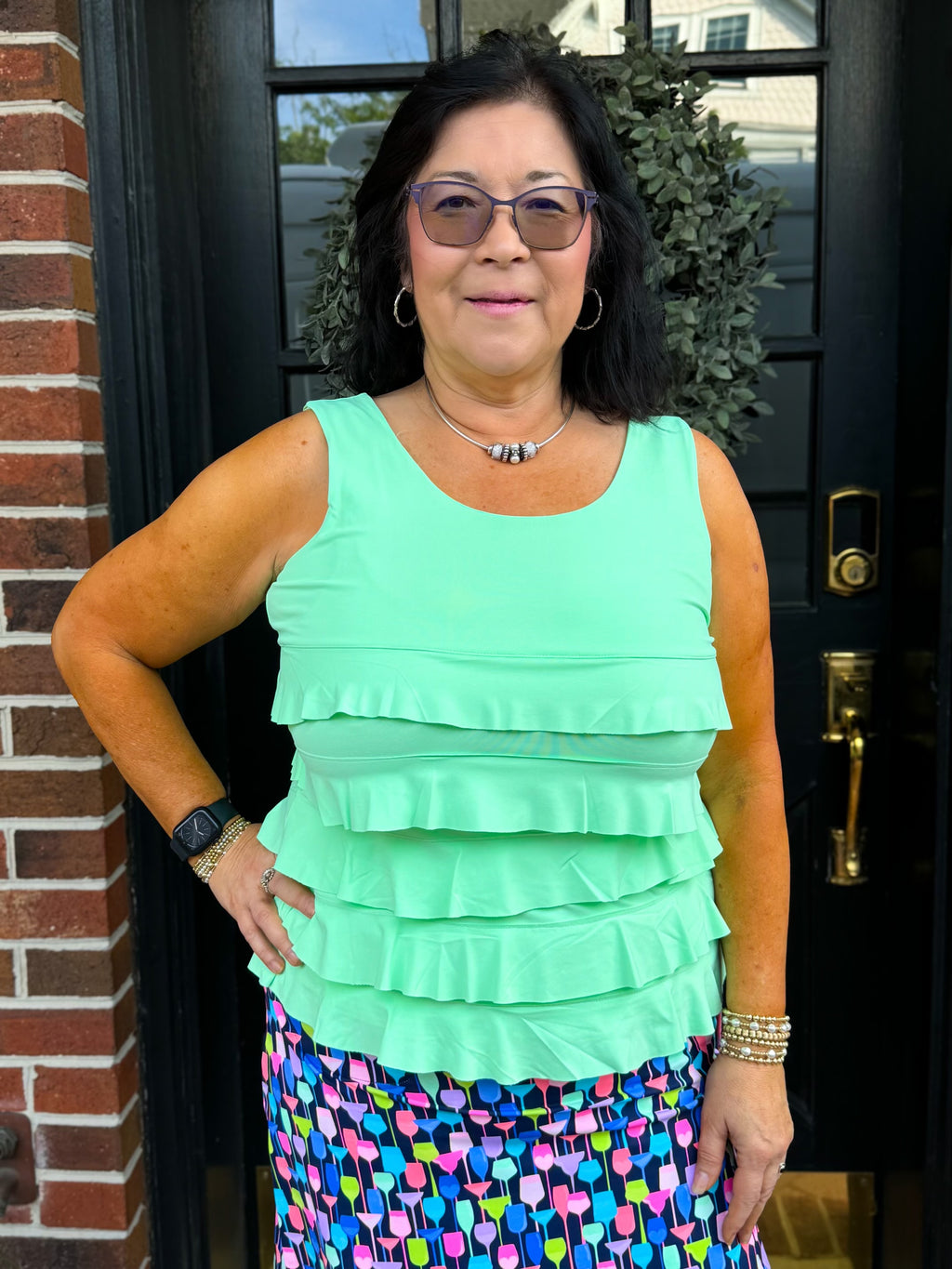 Lulu B Cha Cha Clear Lime Tank – Blooming Boutique