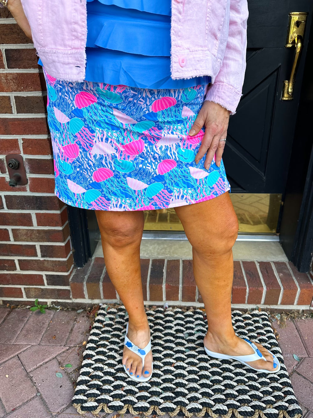 Lulu B Jellyfish Skort – Blooming Boutique