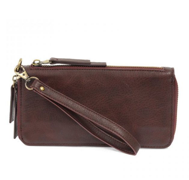Joy Susan Wine Chloe Zip Around Wallet – Blooming Boutique