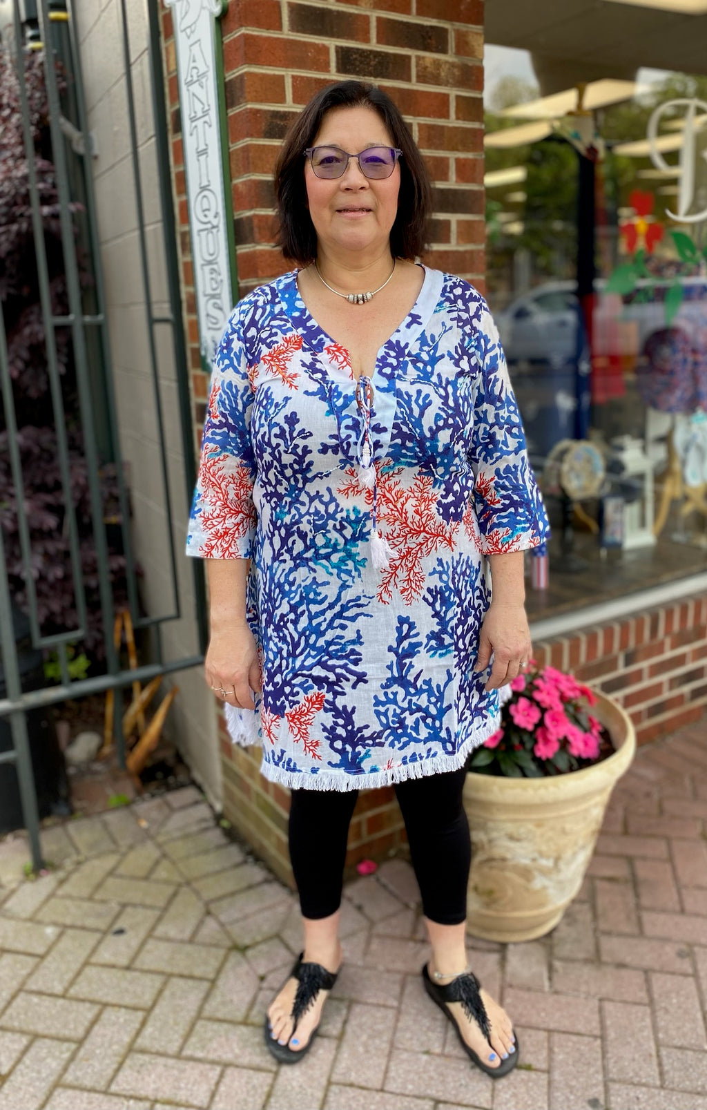 KikiSol Coral Fringe Dress – Blooming Boutique