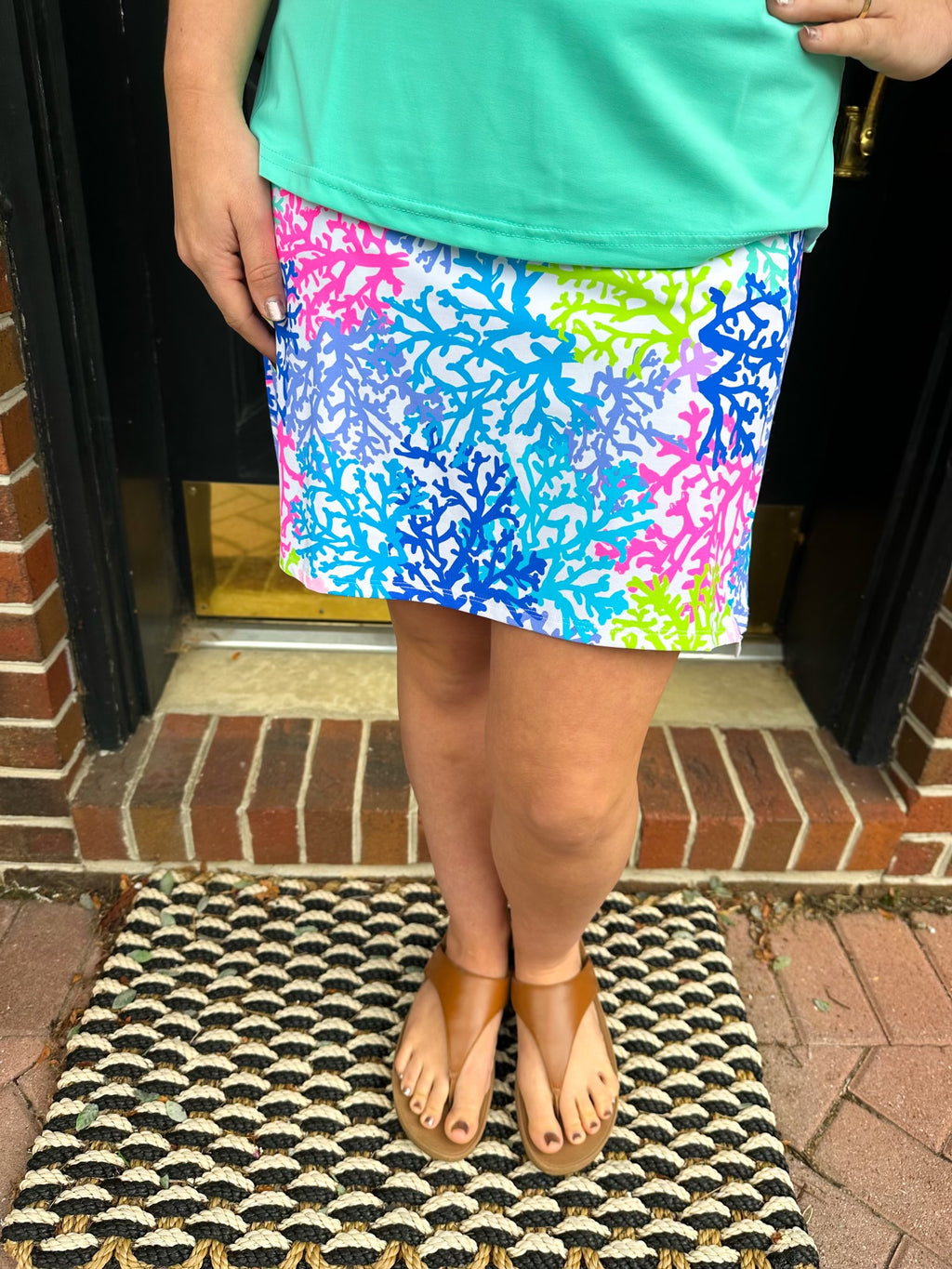 Lulu B Corals Zip Skort – Blooming Boutique