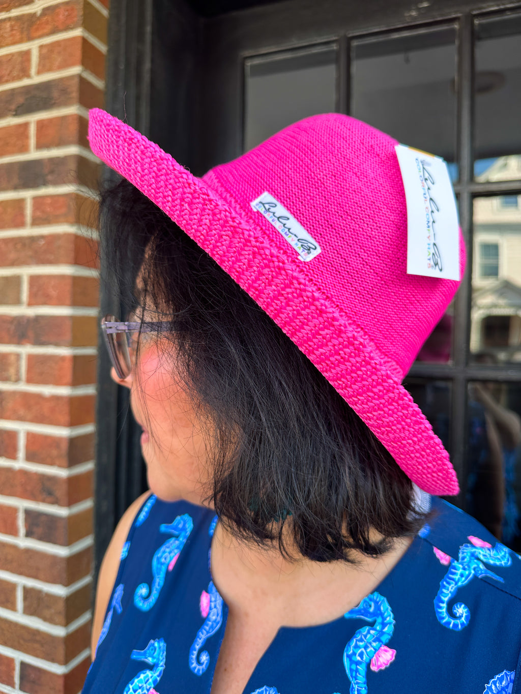Lulu B Hot Pink Sun Hat – Blooming Boutique