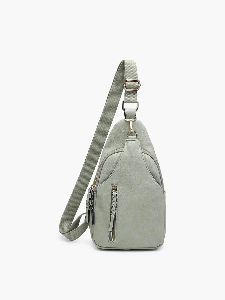 NIKKI CROSSBODY SLING SAGE – Blooming Boutique