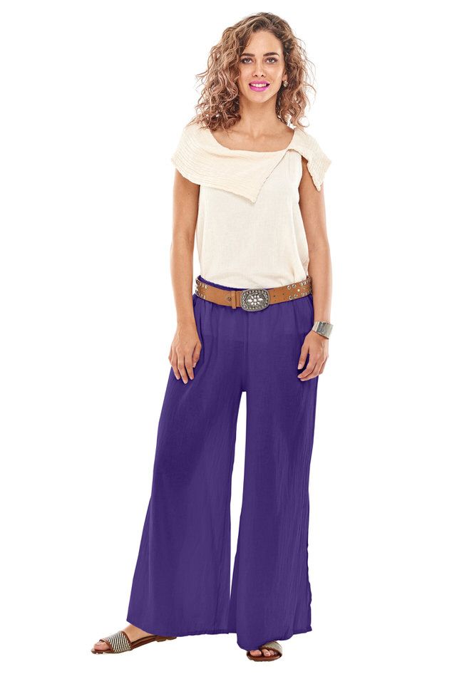 Oh My Gauze Kate Pant Grape – Blooming Boutique