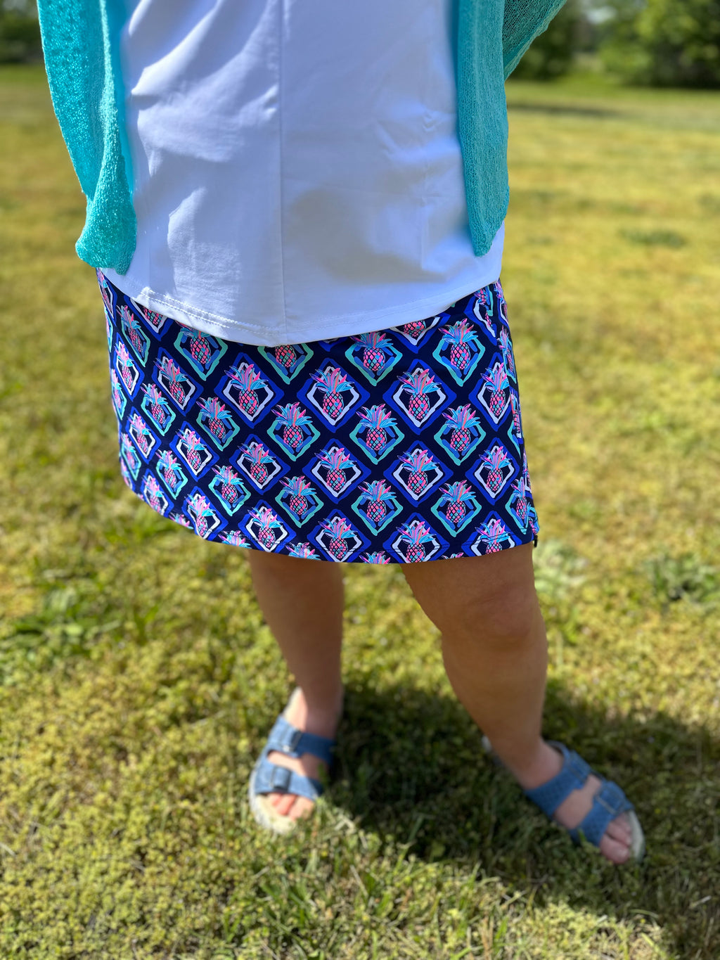 Lulu B Pineapple Skort – Blooming Boutique