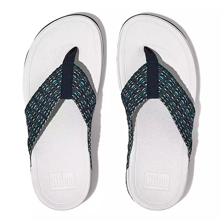 FITFLOPS SURFA GEO WEBBING TOE POST SANDAL MIDNIGHT NAVY – Blooming ...
